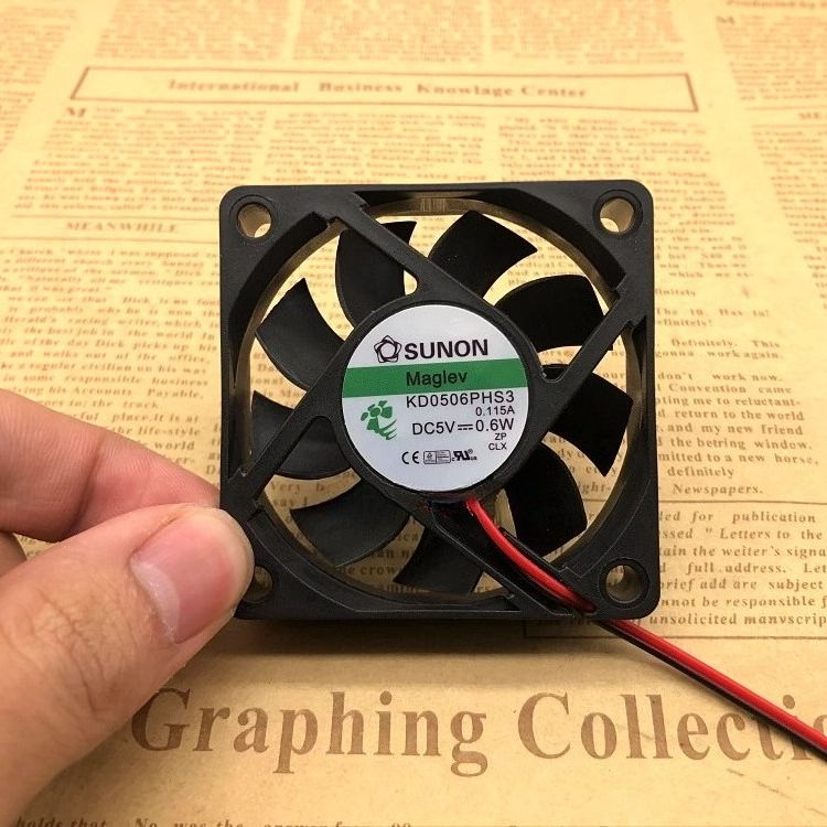 SUNON KD0506PHS3 DC5V 0.6W 0.115A 60 * 60 * 15 м 2-проводной осевой вентилятор -