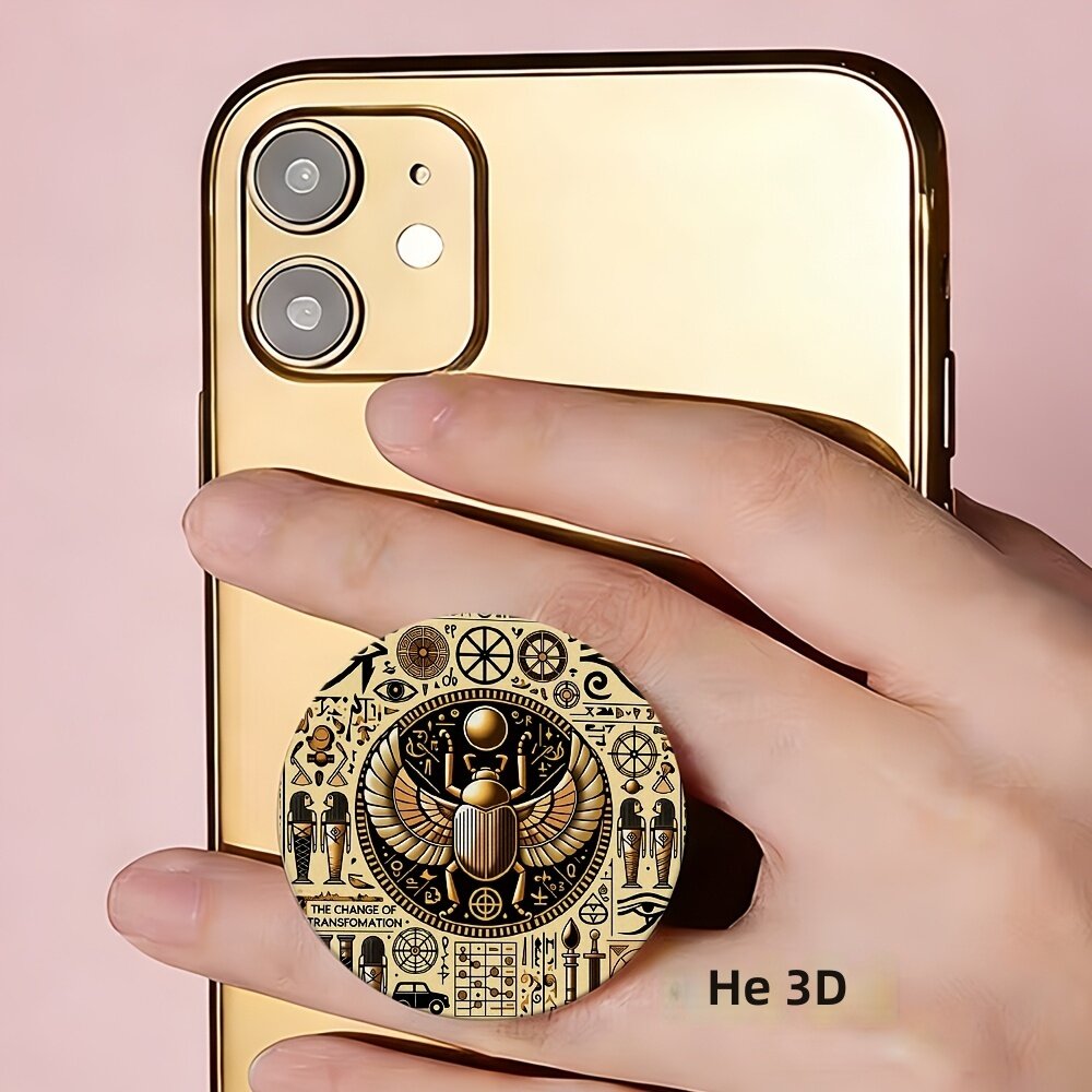 Подставка для смартфона складная, современный стиль, в виде тотема скарабея 2D