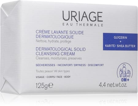 Твердое мыло Uriage DERM-PHY Dermatological Solid Cleansing Cream, 125 г