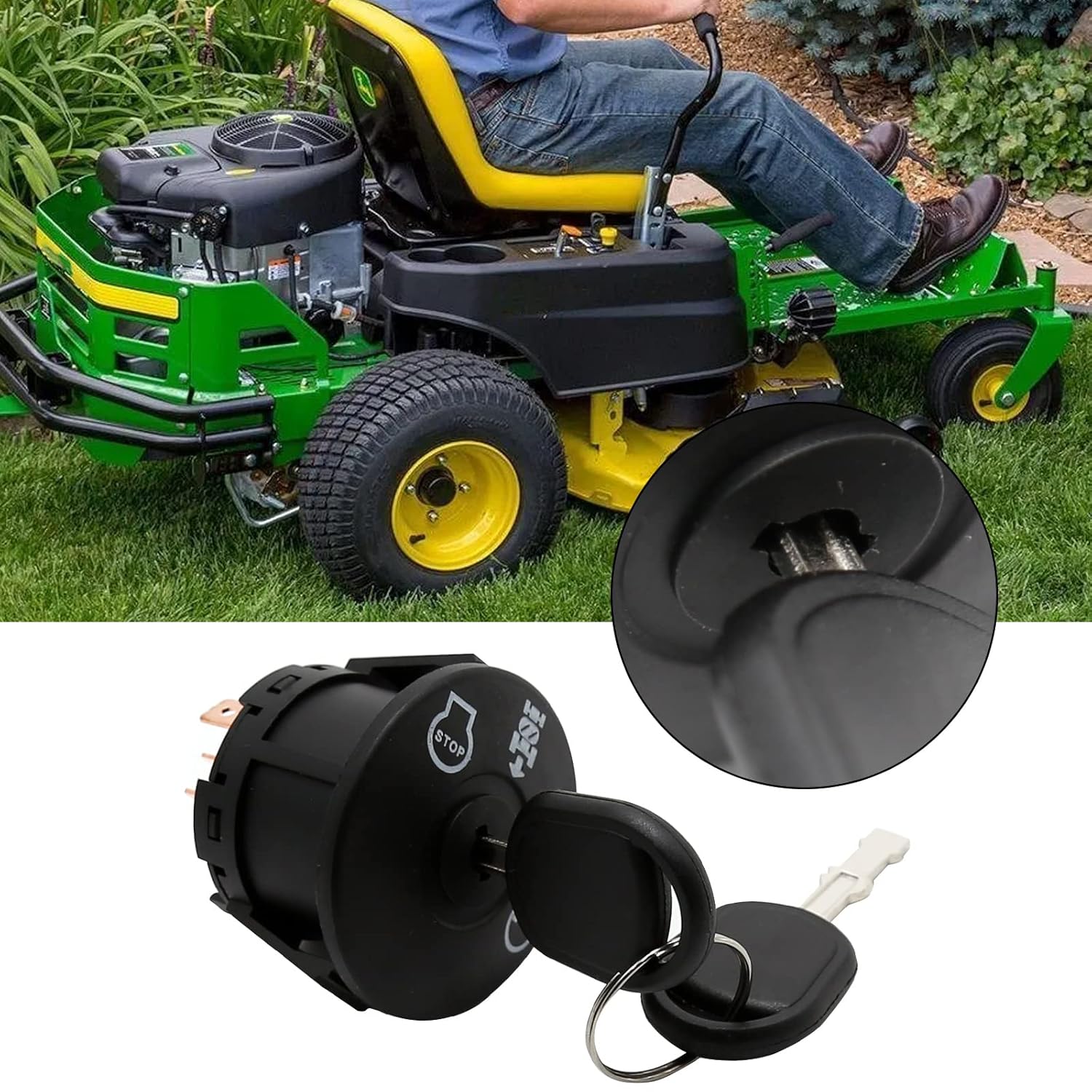 Замок зажигания для газонокосилки Husqvarna Craftsman John Deere MTD Murray
