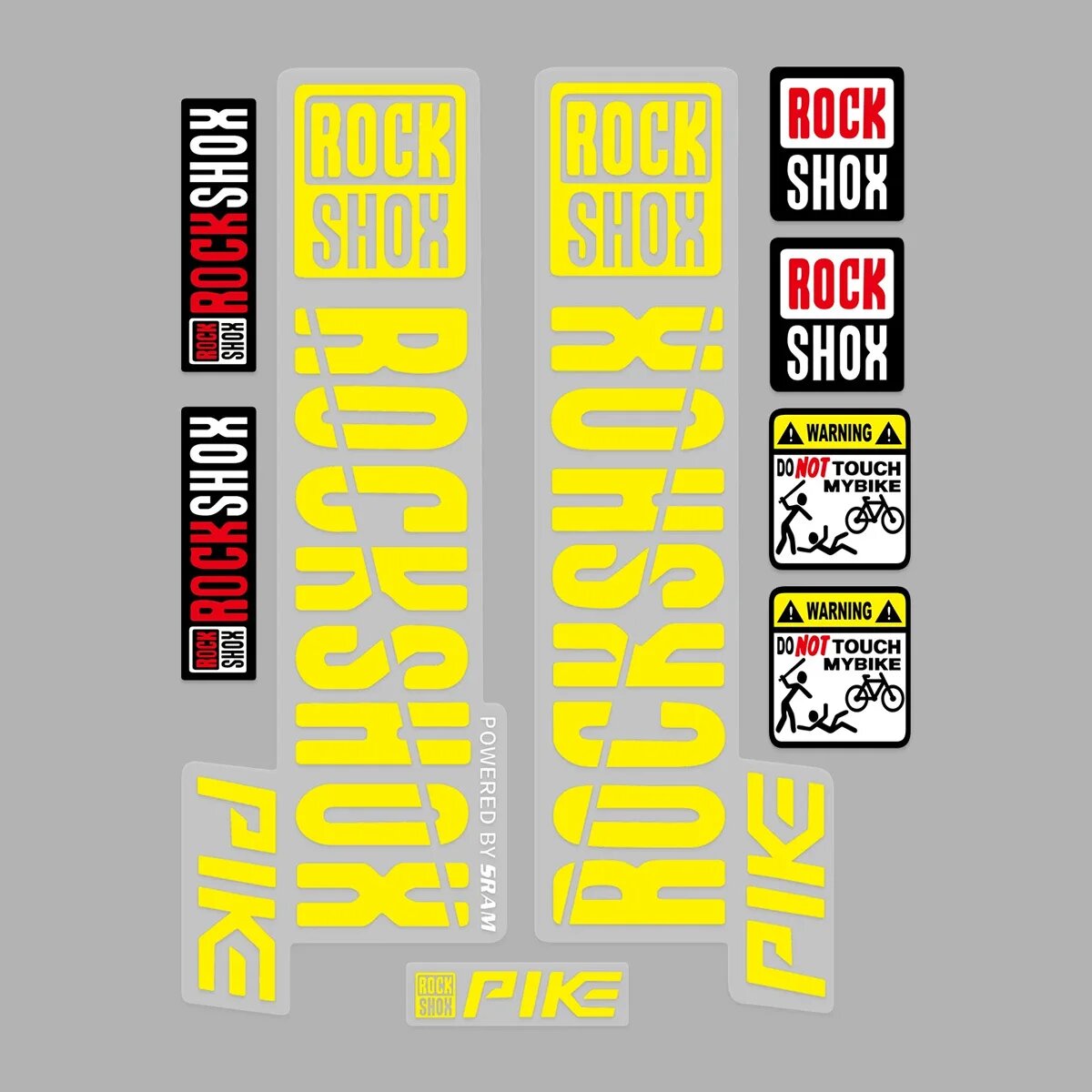 Наклейки RockShox Pike для велосипедной вилки Style I