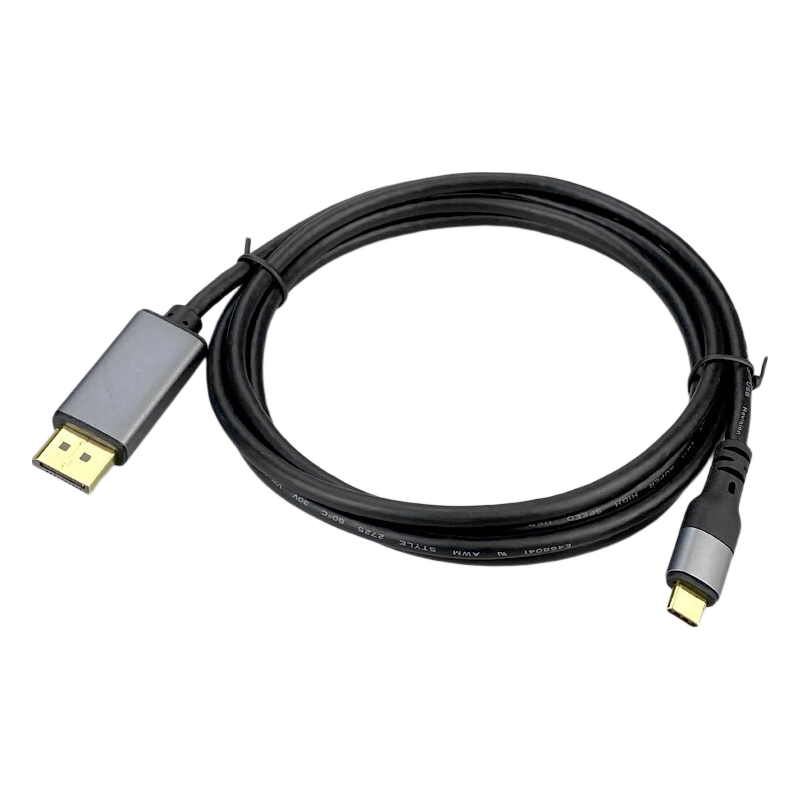 Кабель адаптера Kesi Future Type-C к DP1.4 4K144Hz Thunderbolt 3 для ноутбука Apple Mac, монитора и проектора 1.8 м