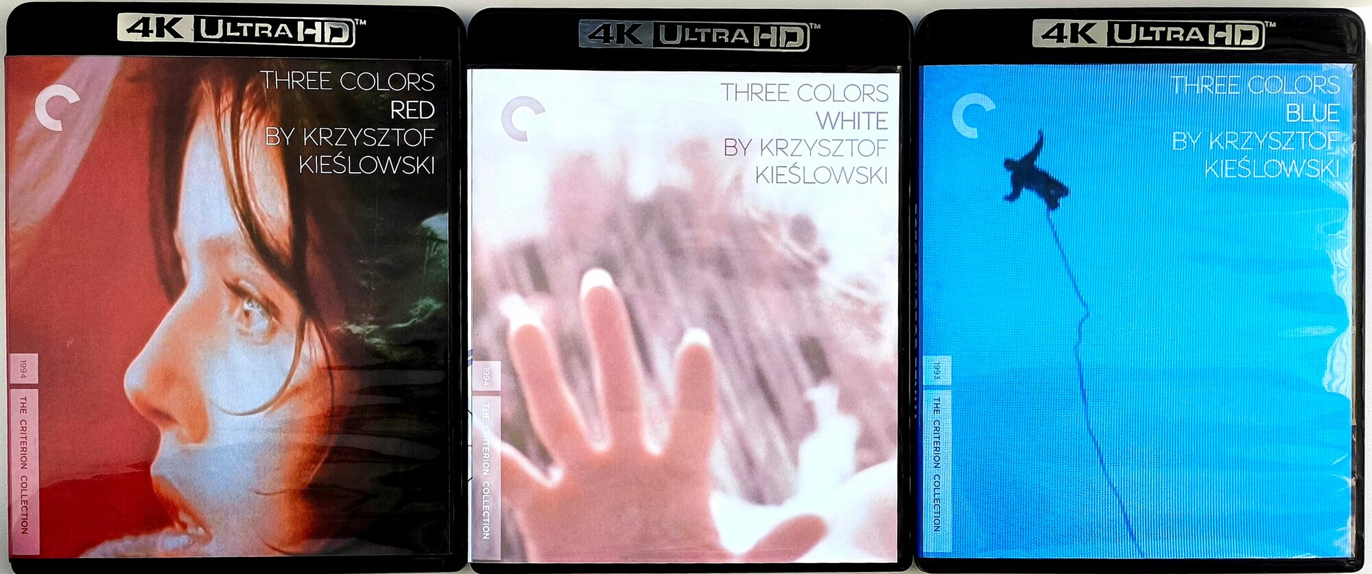 4K Ultra HD Blu-ray. Три цвета. Полная коллекция! Фильмы 1993-1994 г. Драма, мелодрама, детектив, музыка.