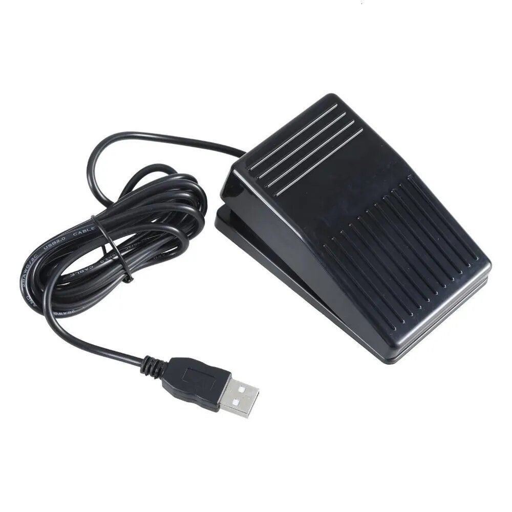 USB педаль для ног, управление клавишами и мышью, предустановленные функции, Черный