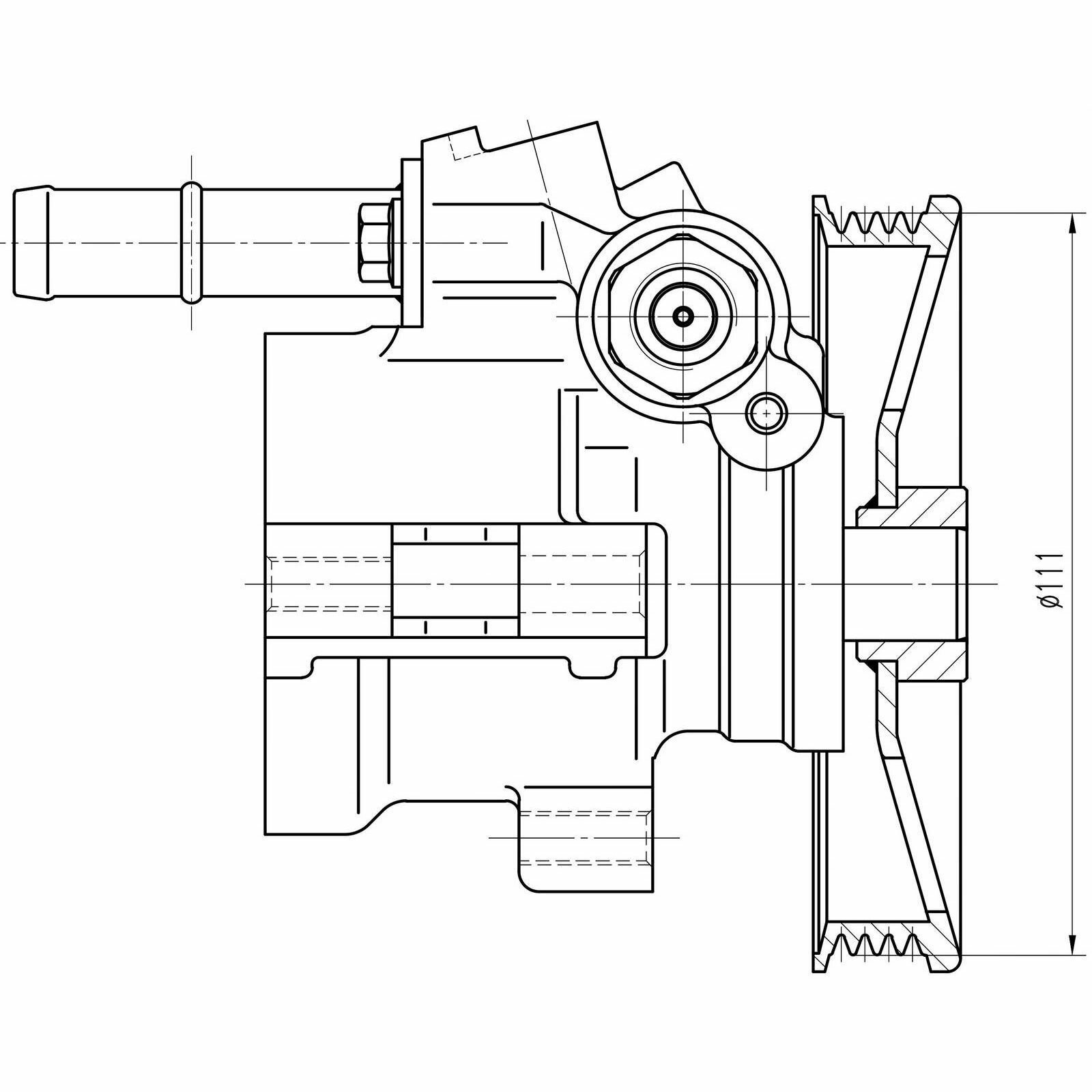 Насос ГУР, для Равон Джентра oem 42800820, 94538440 арт LPS0515