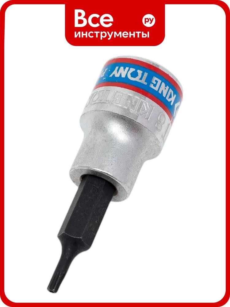 Насадка торцевая с отверстием TORX (T8; 50 мм; 3/8DR) KING TONY 302708