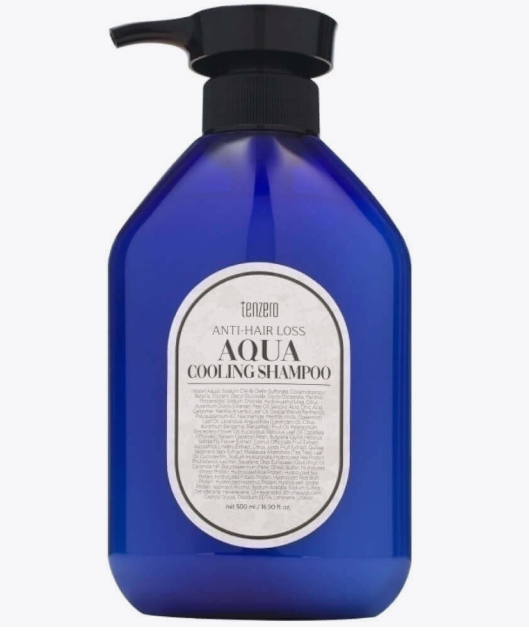 Охлаждающий шампунь против выпадения Tenzero Anti-Hair Loss Aqua Cooling Shampoo, 500 мл