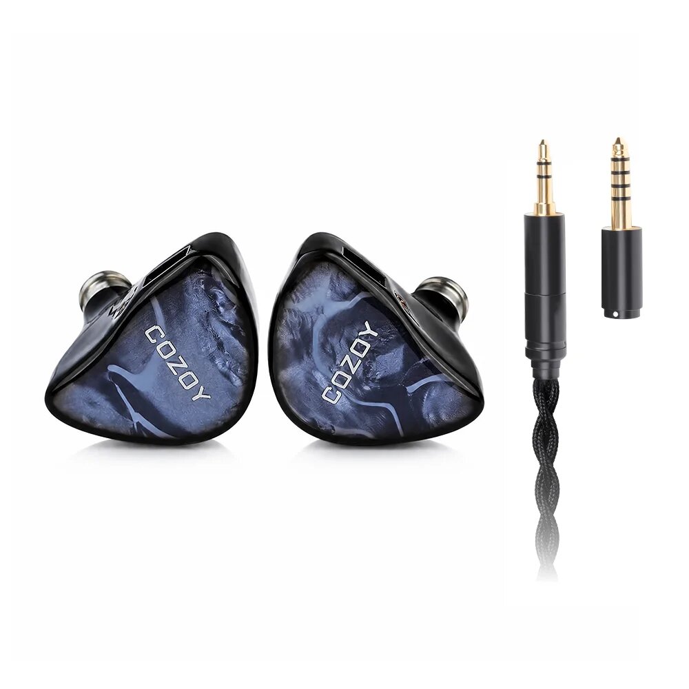 COZOY D2 2DD динамические проводные наушники