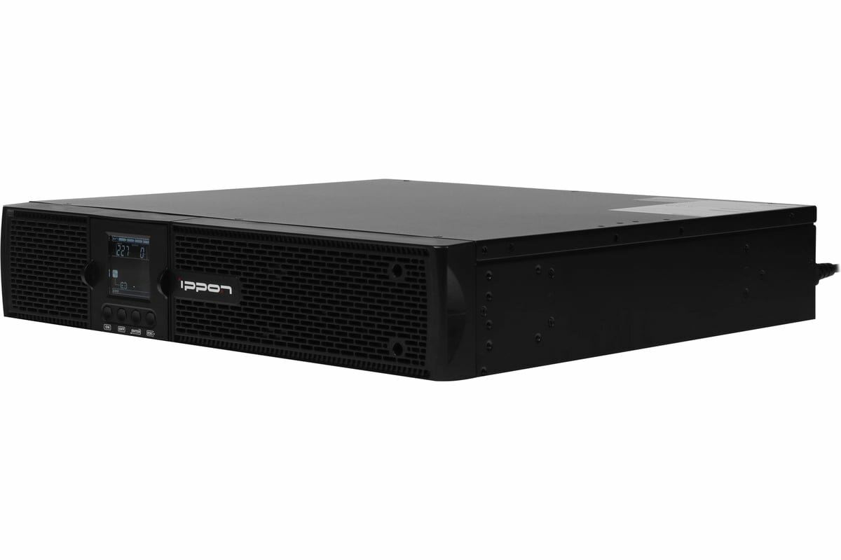 ИБП Ippon Innova RTB 1000 900Вт/1000ВА черный, RS-232, USB, слот для SNMP