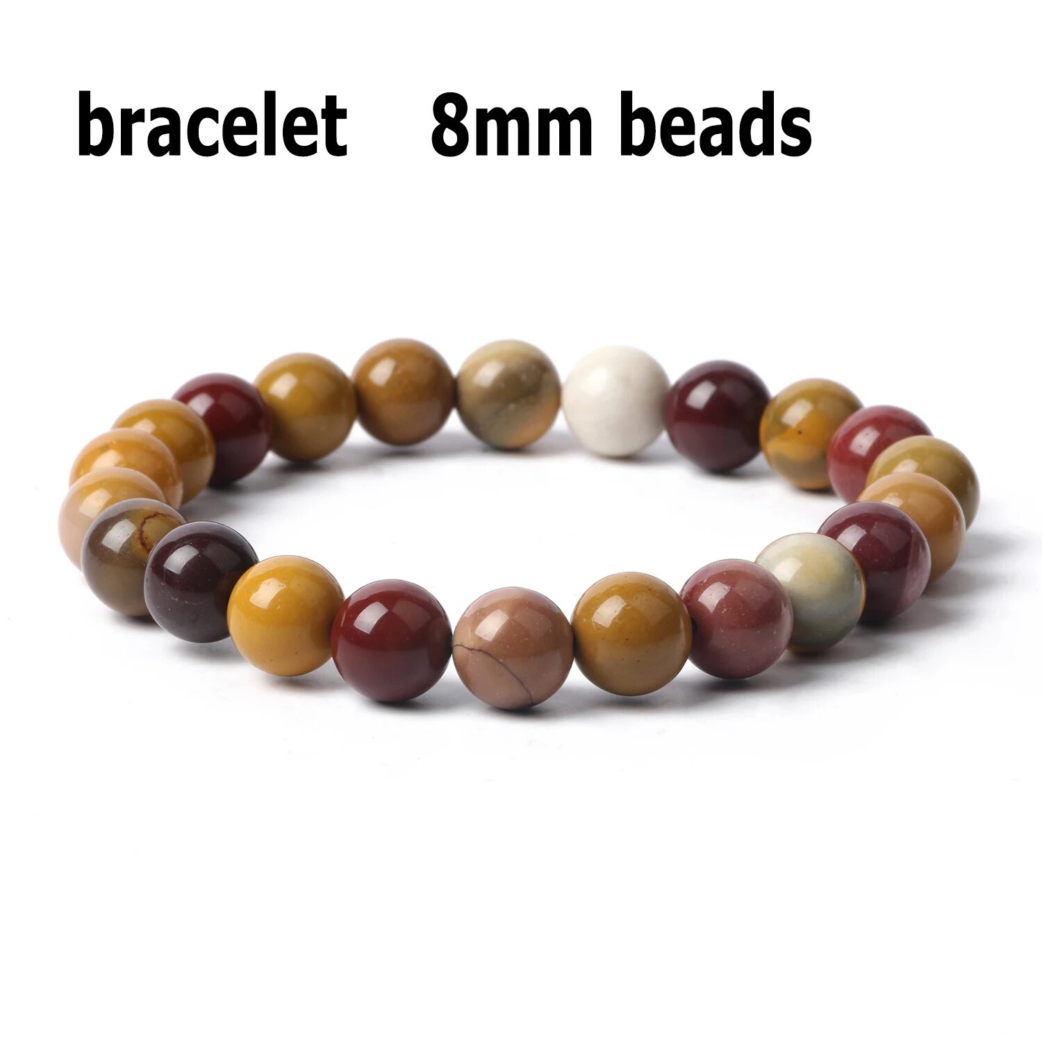 Каменные бусины Mookaite xilitata желтые кубические Type10-8mm bracelet