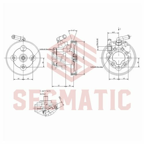 Насос ГУР Chery Tiggo T11 2,4 05-08 Segmatic SG30024045