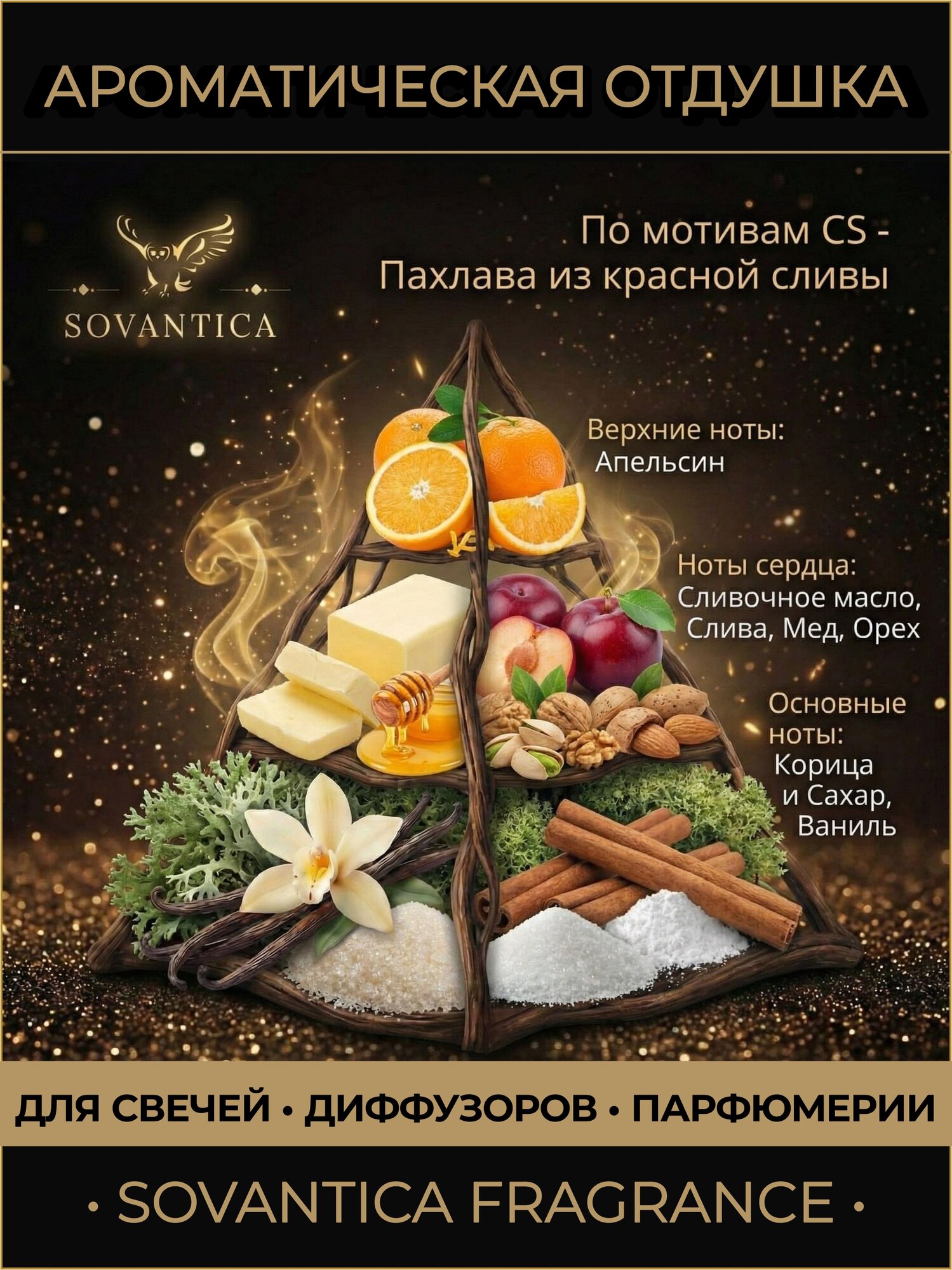 Ароматическая отдушка 10 г По мотивам CS - Пахлава из красной сливы (Baklava made of red plum), Sovantica
