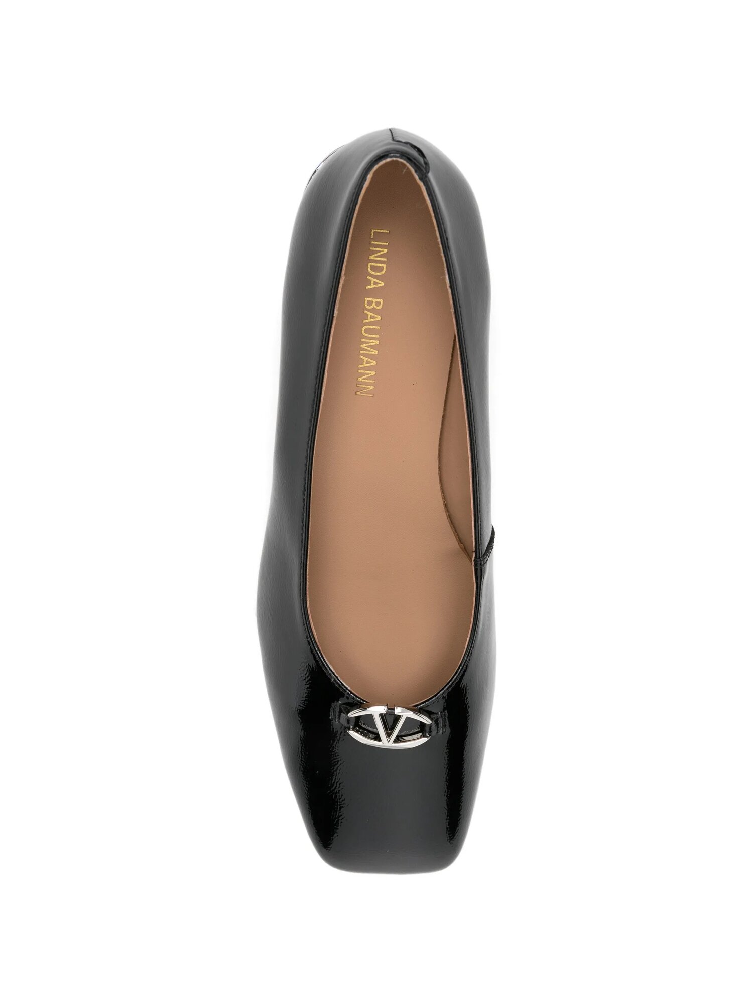 Туфли LINDA BAUMANN Logo-plaque pumps, размер 39, black/black — фото 1