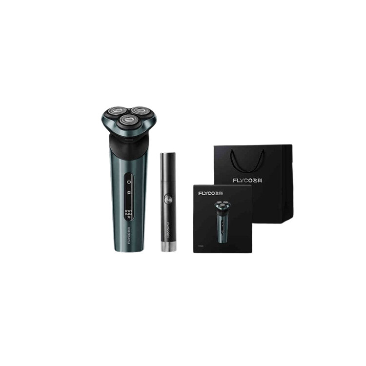 Электробритва унисекс FLYCO FS928, FS928 Standard Box+Nose Hair Trimmer+Official Shopping Bag
