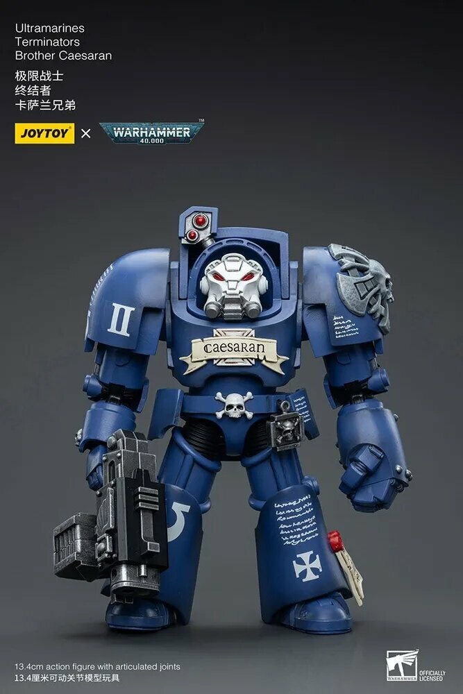Подвижная фигурка JOYTOY Warhammer 40K 1/18 Action Figures Ultramarines Terminators Brother Caesaran