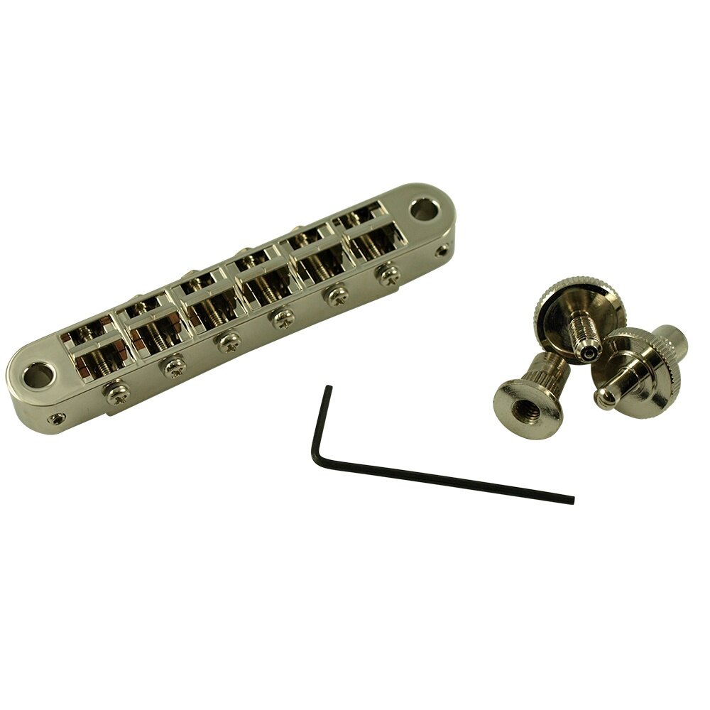 Бридж Tune‑O‑Matic TonePros T3BP‑C Locking Bridge (Nickel), никель