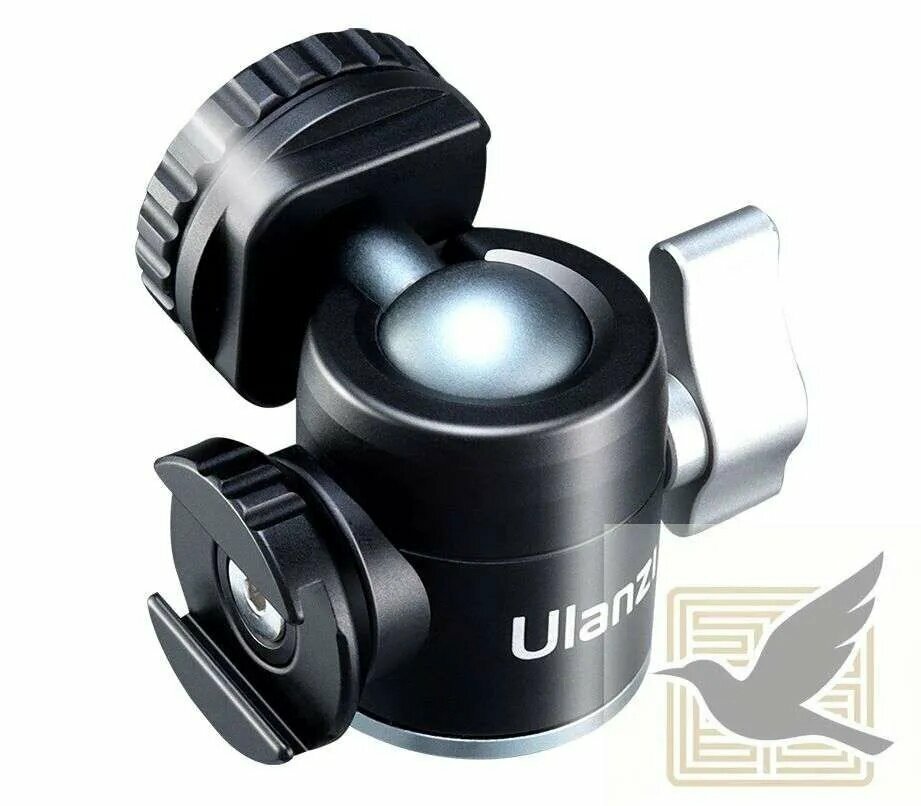 Штативная голова Ulanzi U-60 Dual Cold Shoe, до 2 кг (2046)