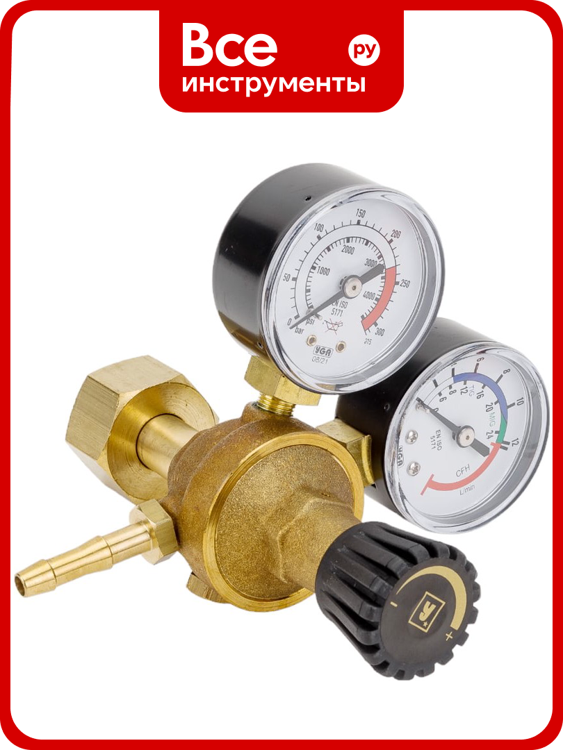 Редуктор аргоновый (0-12 л/м) GAZ YILDIZ 5940-RU, для понижения давления газа