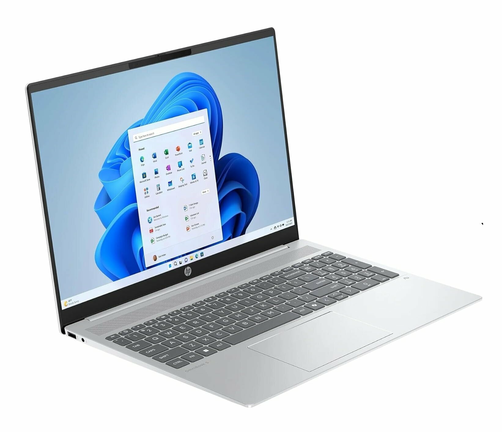 Ноутбук HP OmniBook 5 AI/Ryzen AI 5 340 2GHz/16"/1920x1200/16GB/512GB/Radeon 840M/Win11 (16-ag1000nr)