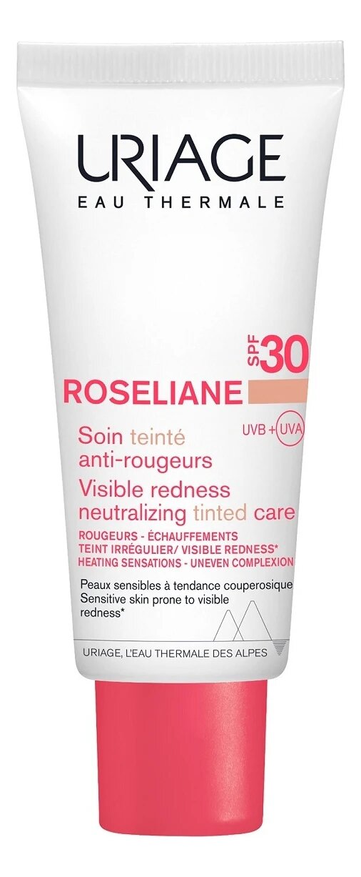 Uriage CC крем против покраснений с тональным эффектом Roseliane Soin Teinte SPF30 40мл