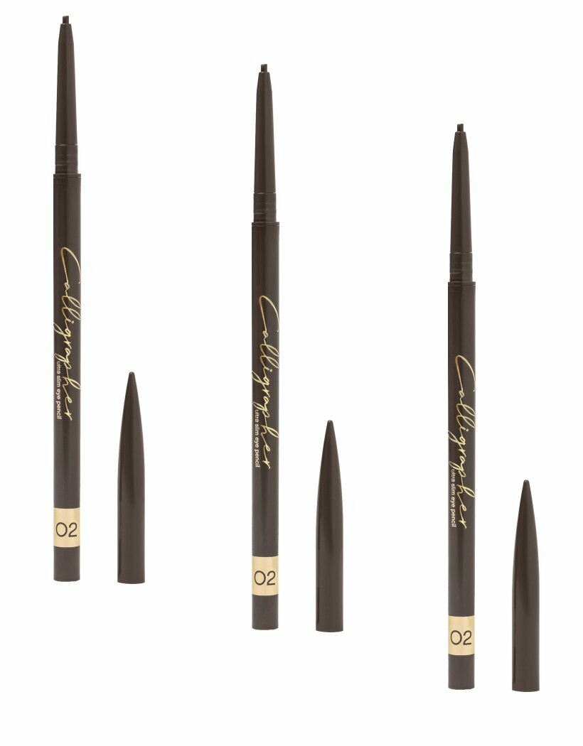 Ультратонкий карандаш для глаз Vivienne Sabo Eyeliner ultra fin “Calligrapher” тон 02 3шт