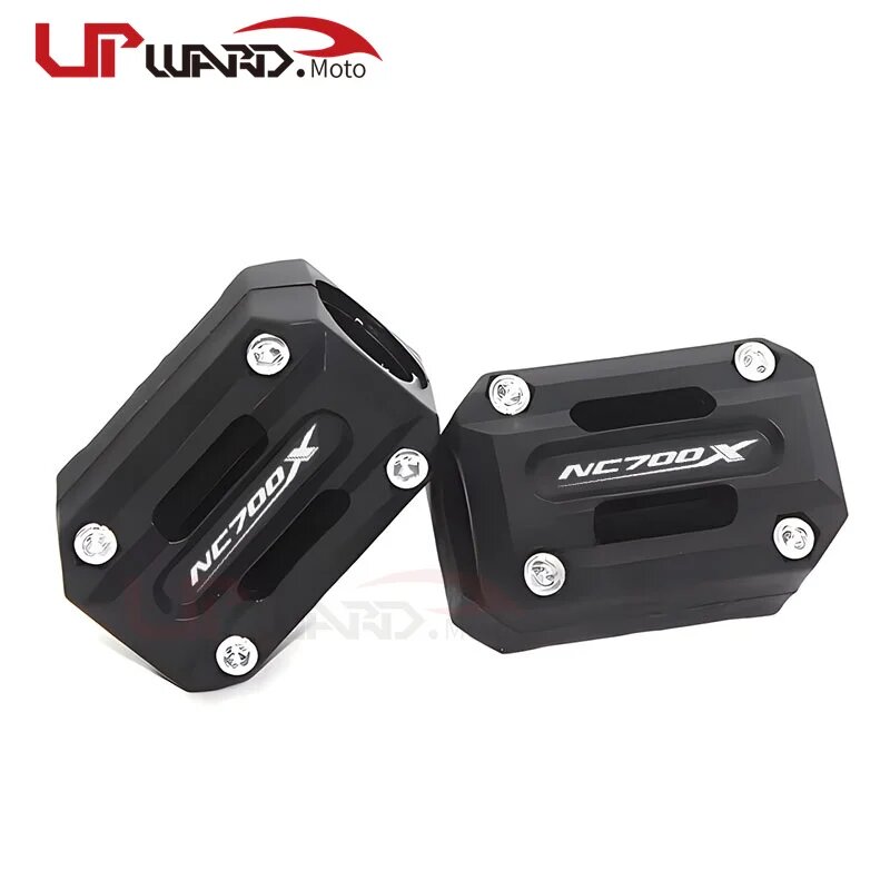 Защита Двигателя Для Honda NC700X NC750X 2012-2024, Пластиковый Бампер-накладка Черный, 2pcs-NC700X