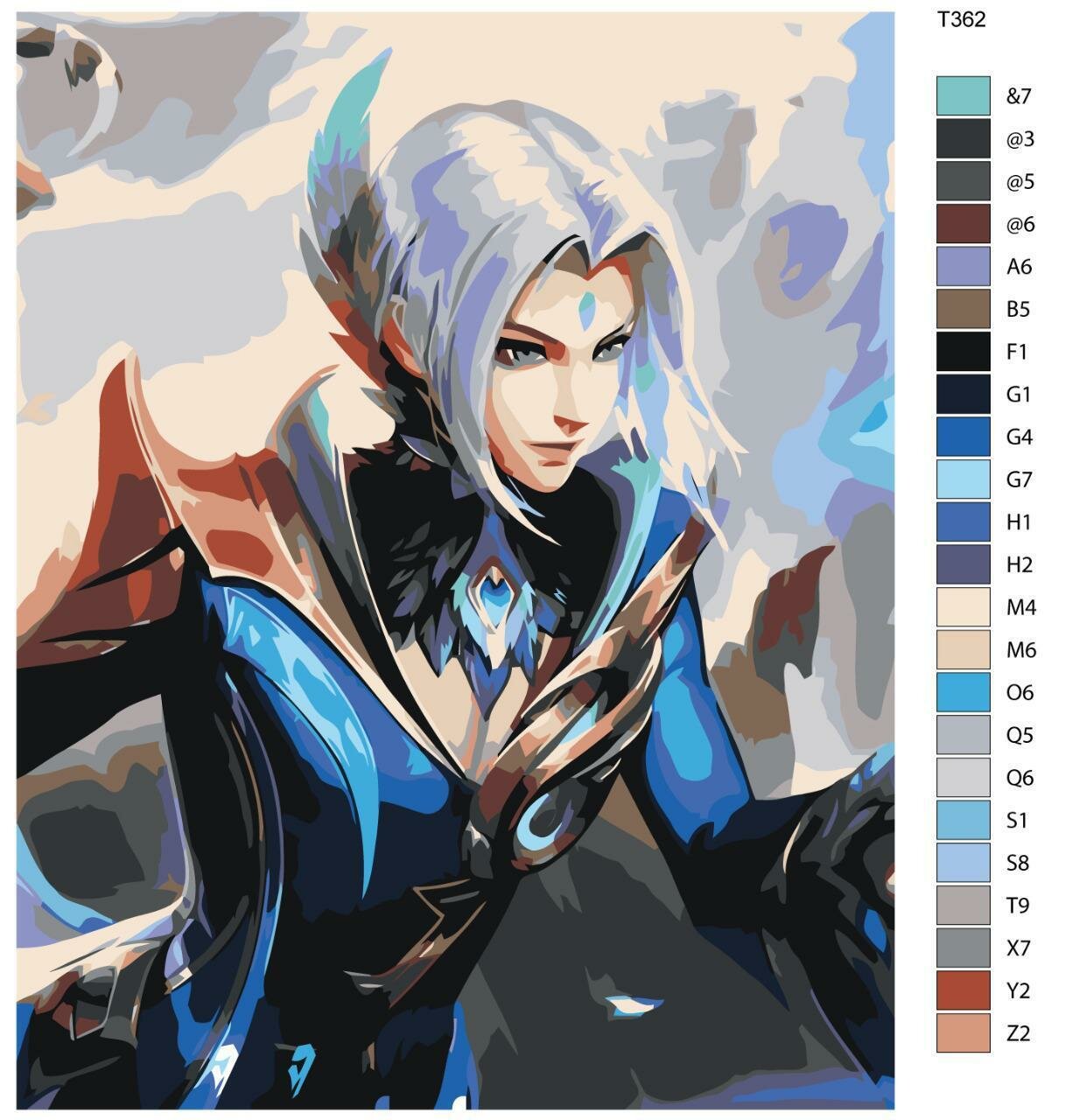 Картина по номерам Т362 "Mobile Legends: линг" 60x80