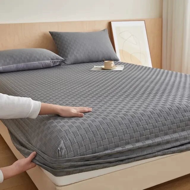 Наматрасник MUJI класса А из вафельной ткани, цельный, универсальный, всесезонный, полностью закрывающий матрас, защита
