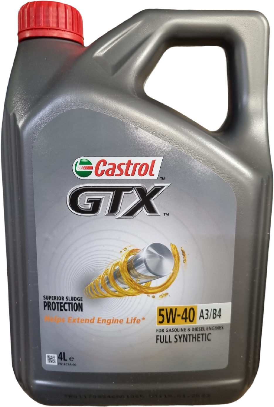 Моторное масло Castrol GTX 5W40 А3/В4 4л 15B9F5