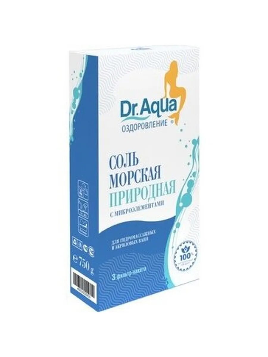 Соль для ванн Dr.Aqua фильтр-пакеты 250 г 3 шт. 1 шт