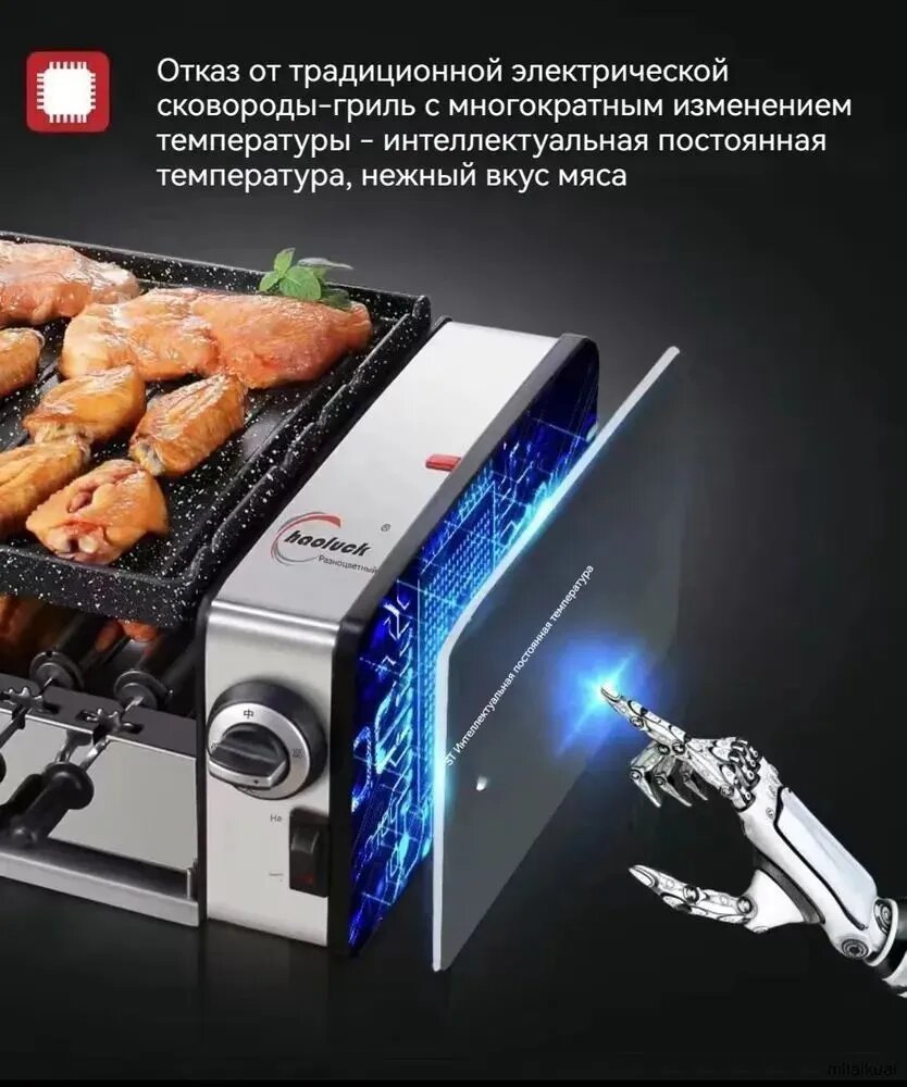 Шашлычница электрическая, Полностью автоматическая вращающаяся печь / барбекю-Dom