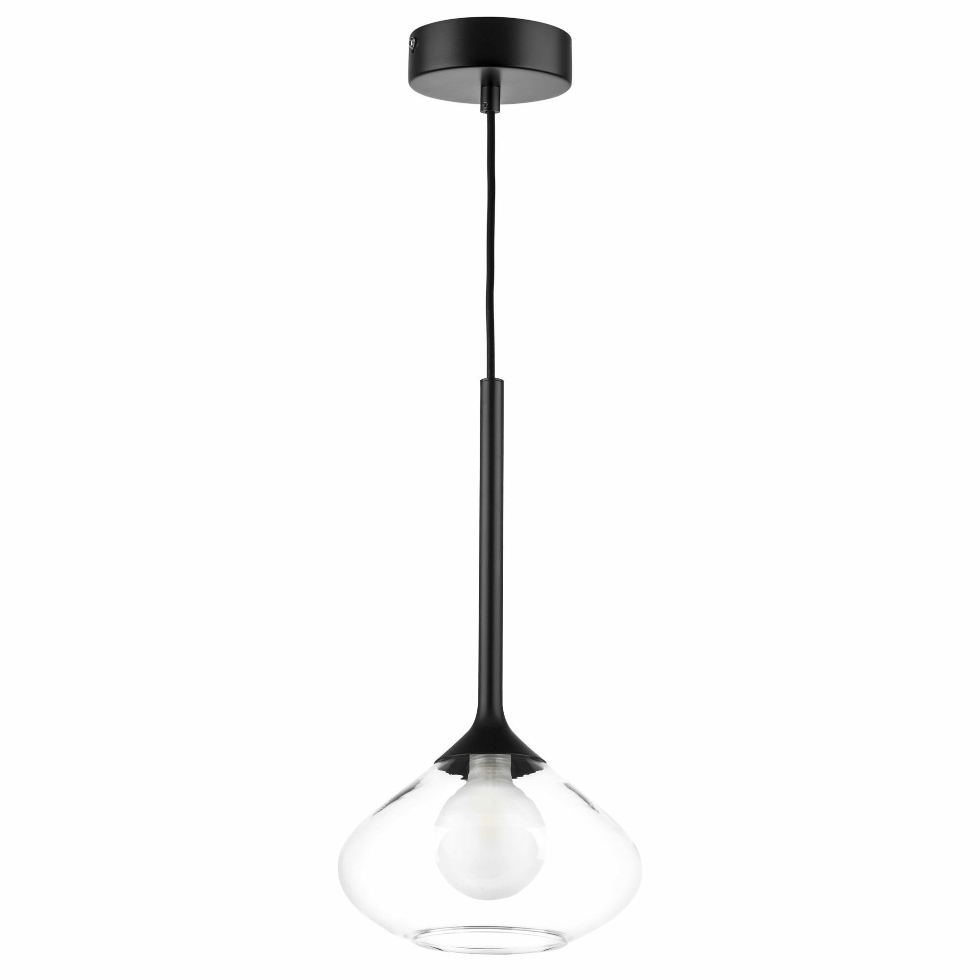 801203 Люстра VETRO 1х6W(led) G9 черный/прозрачный