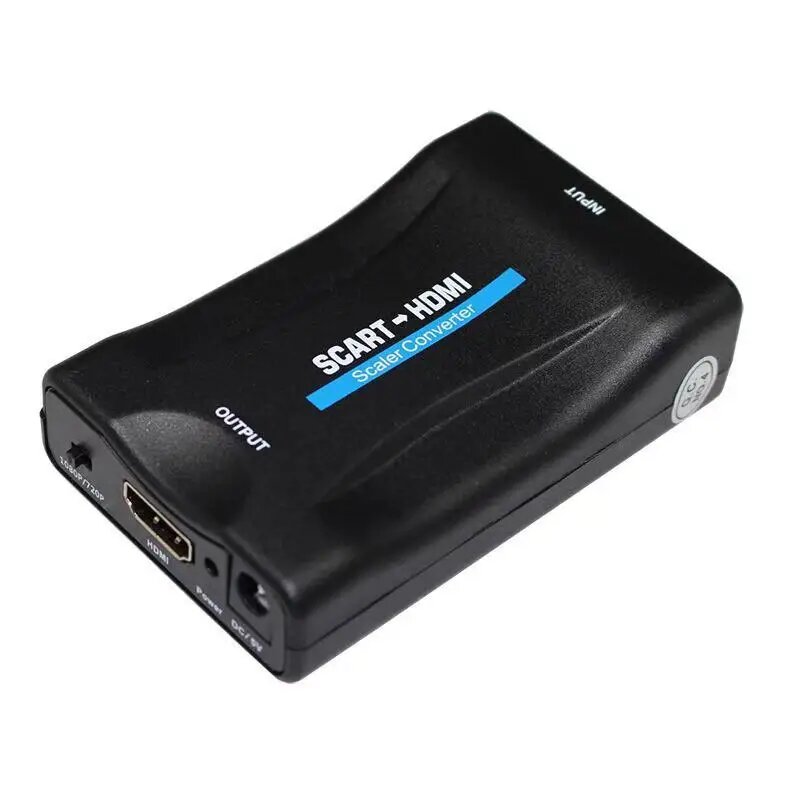 SCART - HDMI конвертер scaler, черный