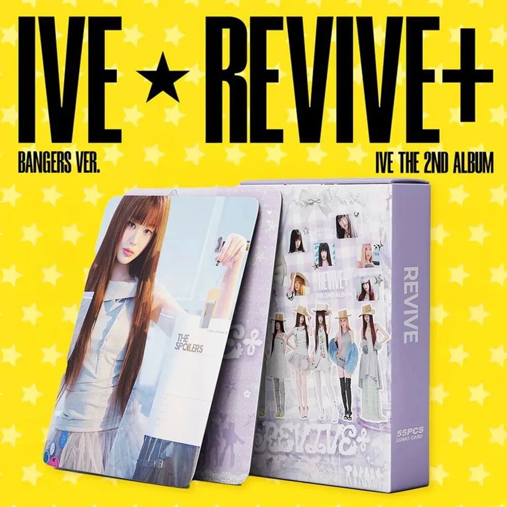 VOFIRROB 55 LOMO-карточек с 2-го альбома IVE REVIVE, K-POP постер 2025, коллекционные LOMO-карточки для фанатов.