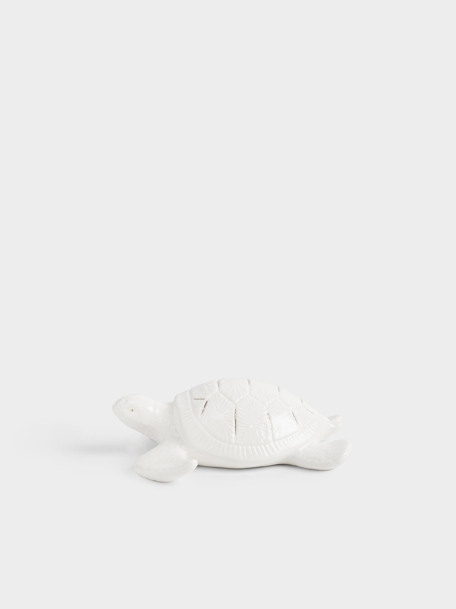 Светильник декоративный, 17x6 см, фарфор P, бело-золотистый, Черепаха, Grand turtle