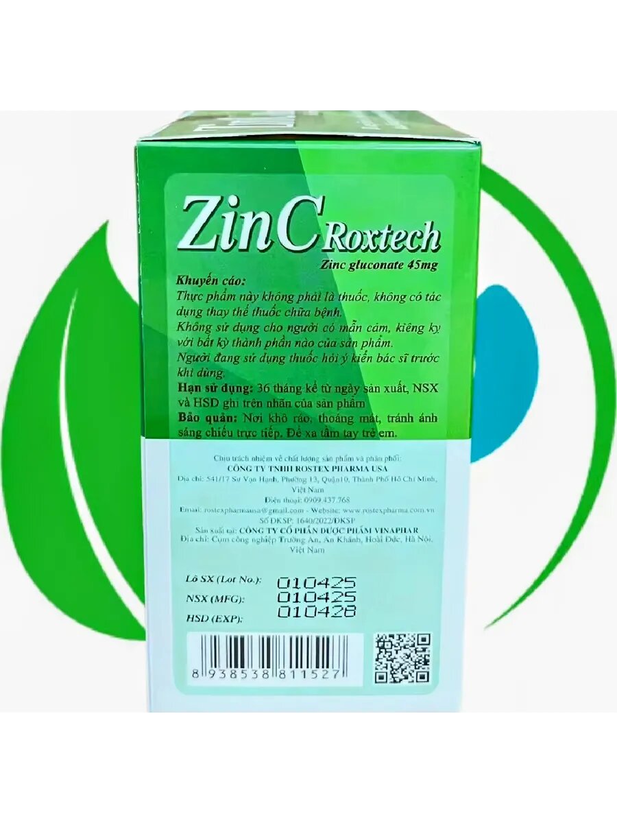 ZinC Roxtech витамины C, B, PP . Цинк — фото 1