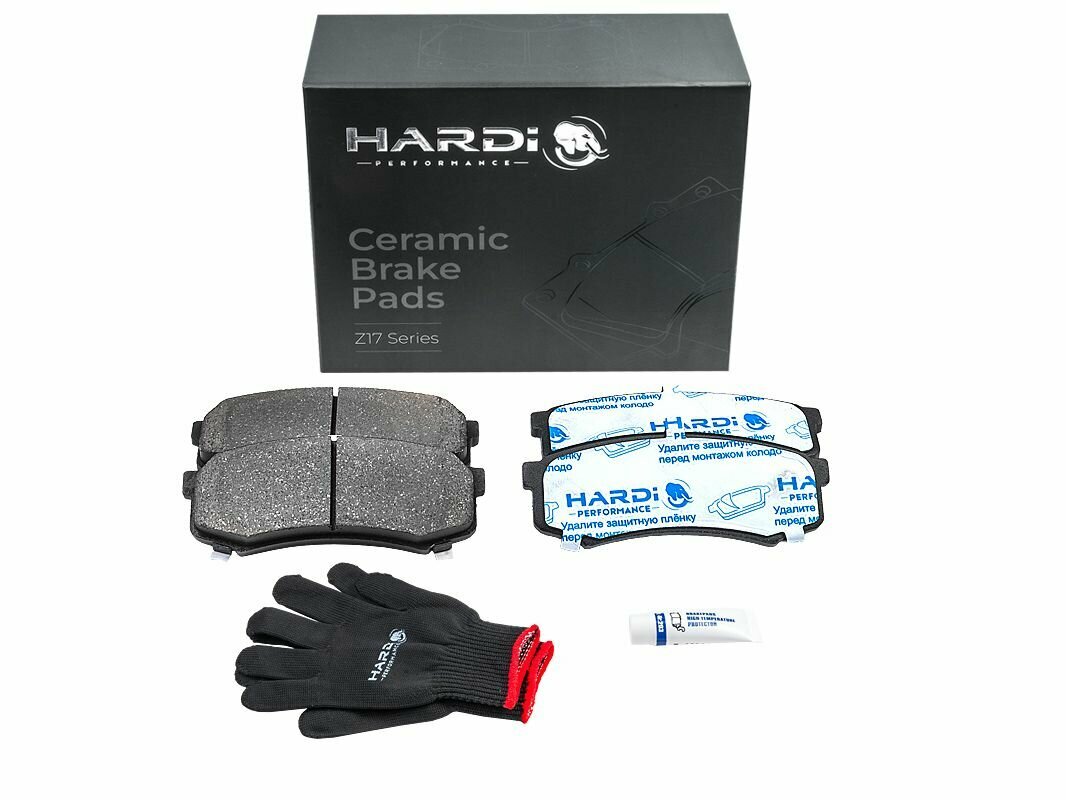 Задние тормозные керамические колодки Hardi Z17 на JMC / LEXUS / MITSUBISHI / TOYOTA
