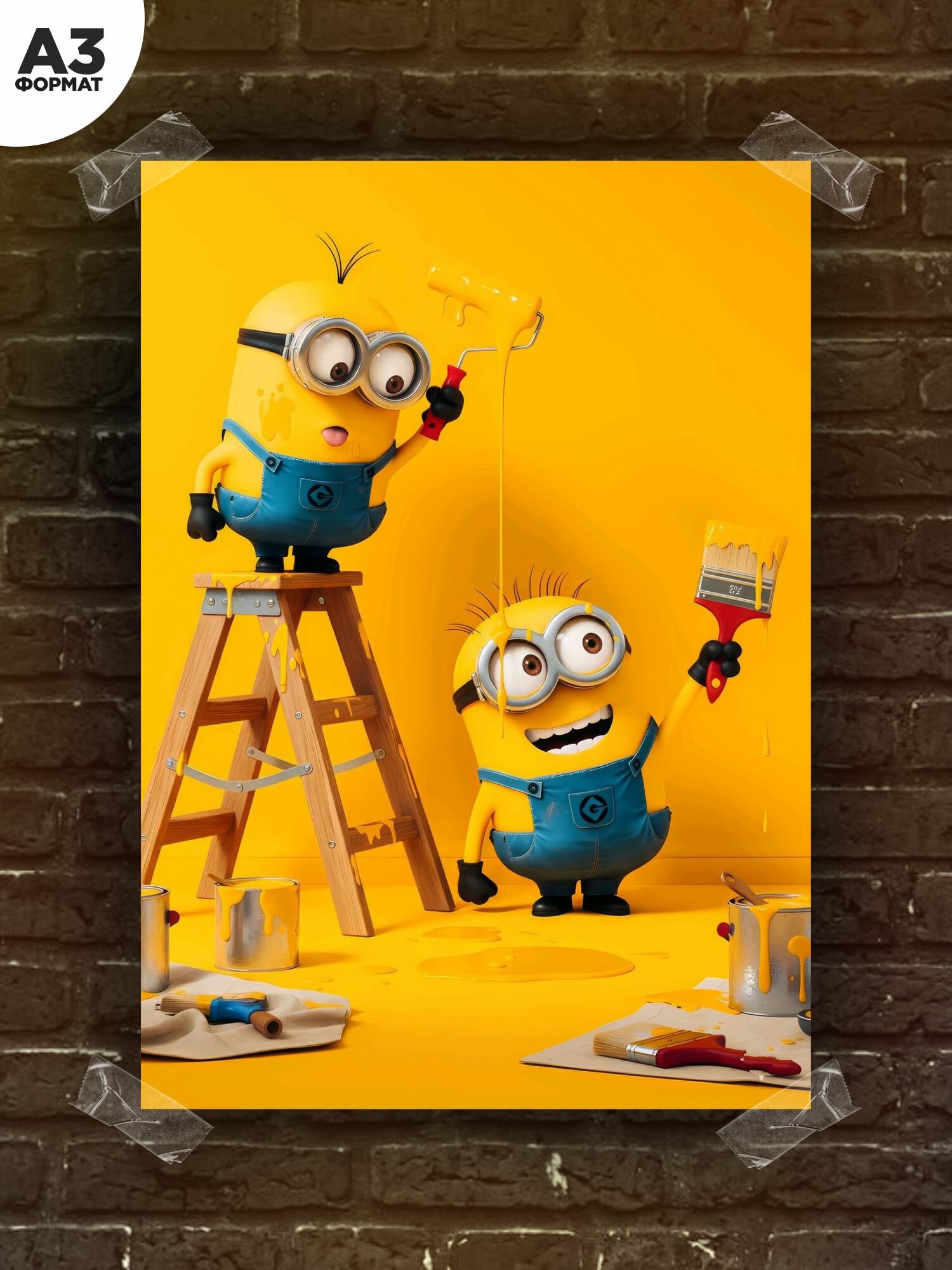 Постер на стену Миньоны, Minions
