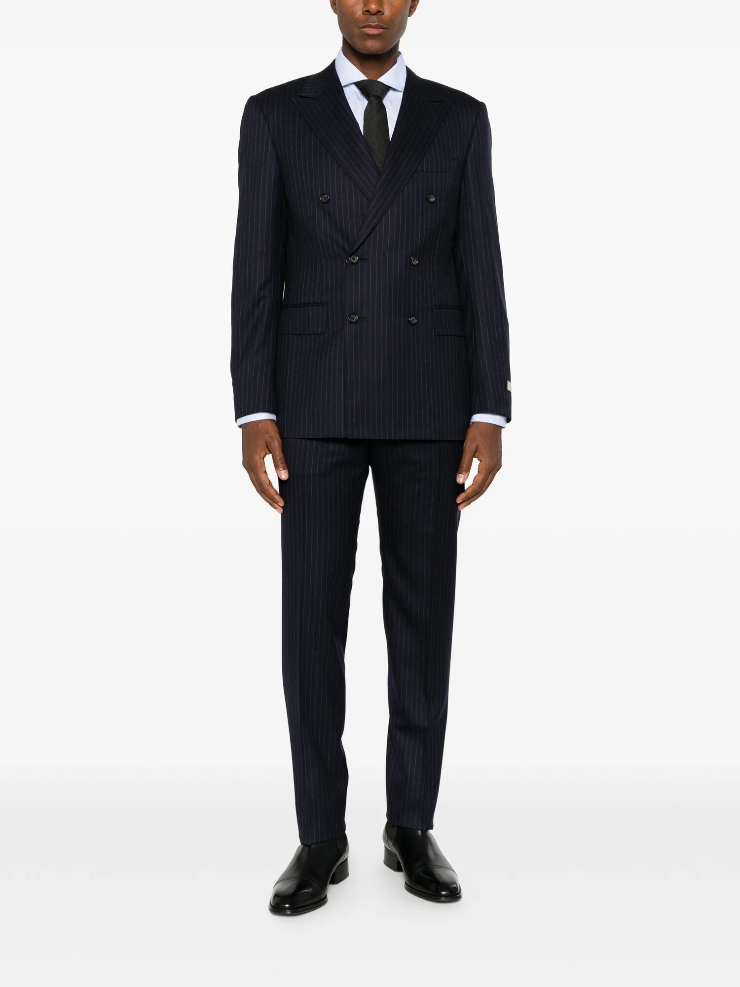 Комбинезон Canali Pinstripe double-breasted suit, размер 50, blue — фото 1