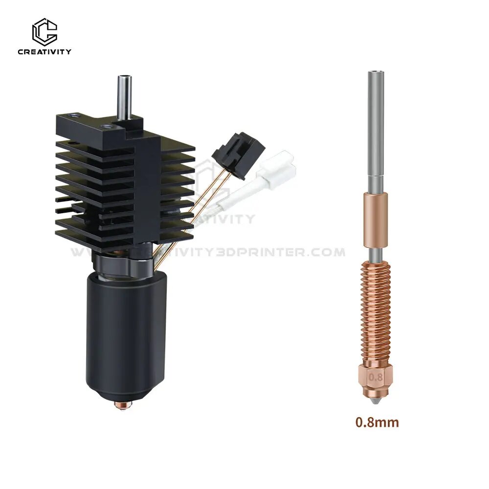 Керамический нагревательный блок K2 Plus Hotend 350°C для 3D-принтеров K2P Hotend with 1 x0.8mm
