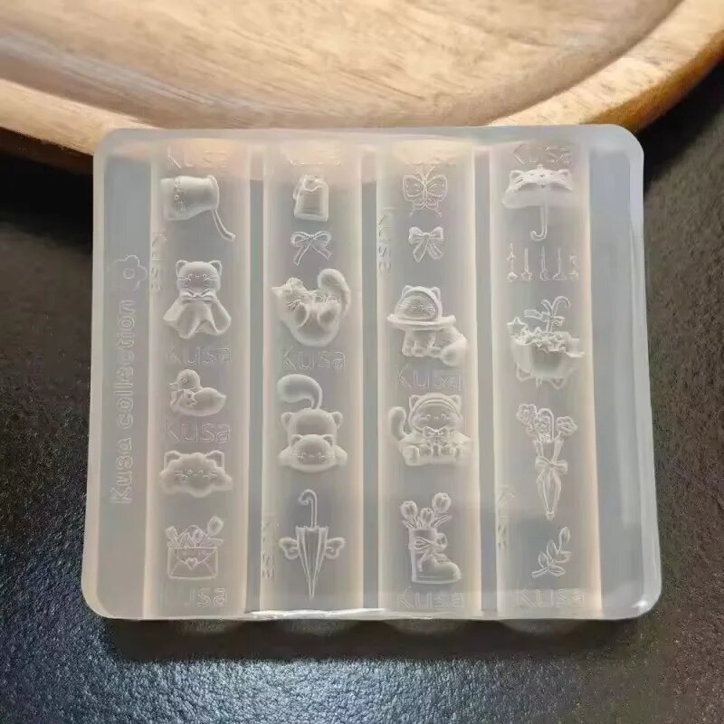Силиконовые трафареты для ногтей 3D, Цвет: 154
