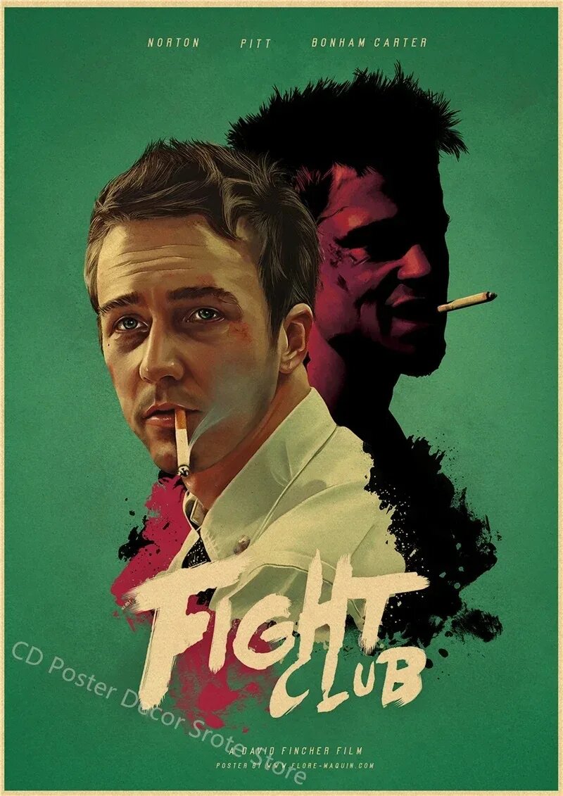 Постер Fight Club 30x40см, цвет 21, без рамки