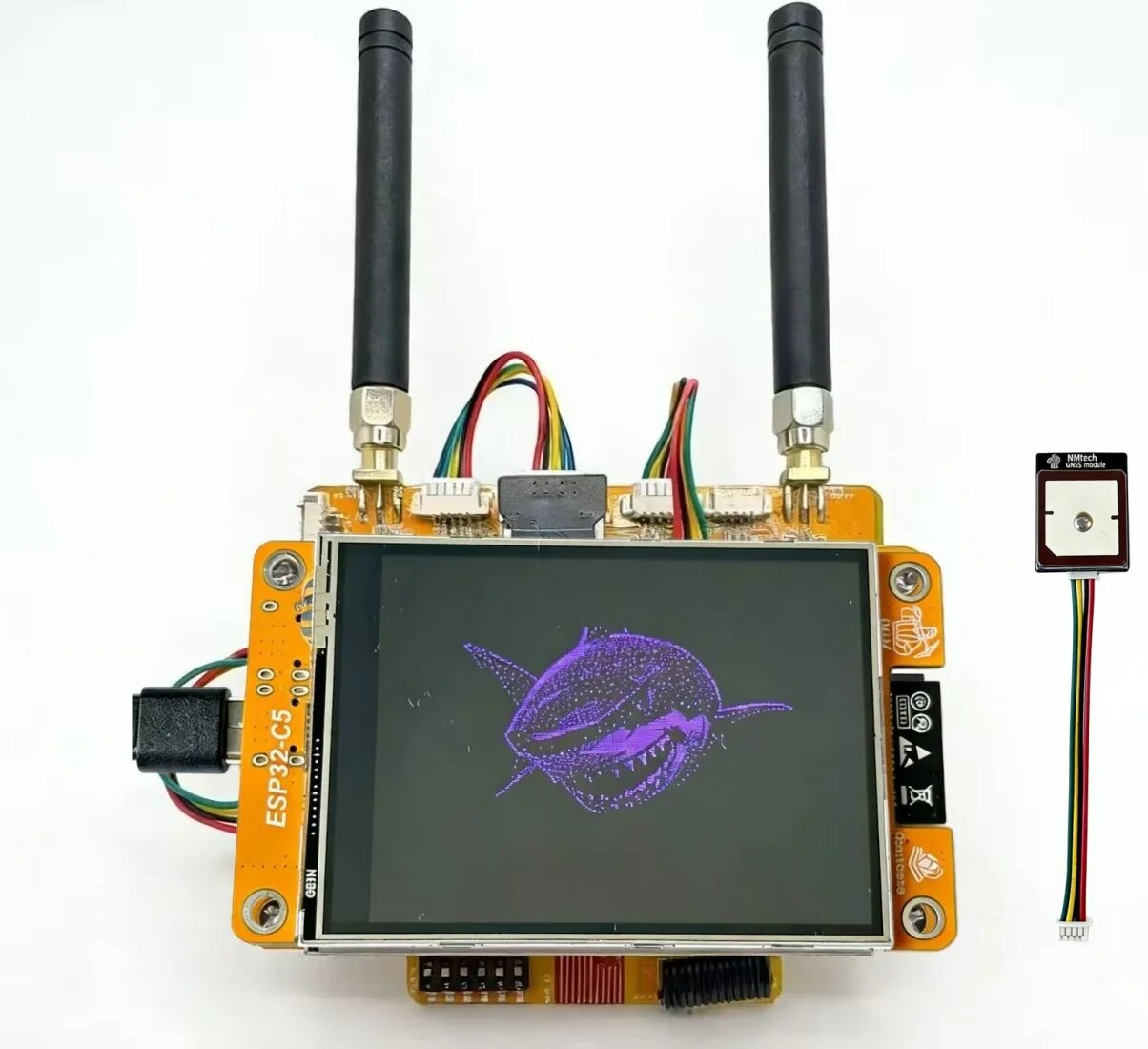 ESP32-C5 модуль с дисплеем 2.8" и GPS, цвет nm-cyd-c5-rf-hat