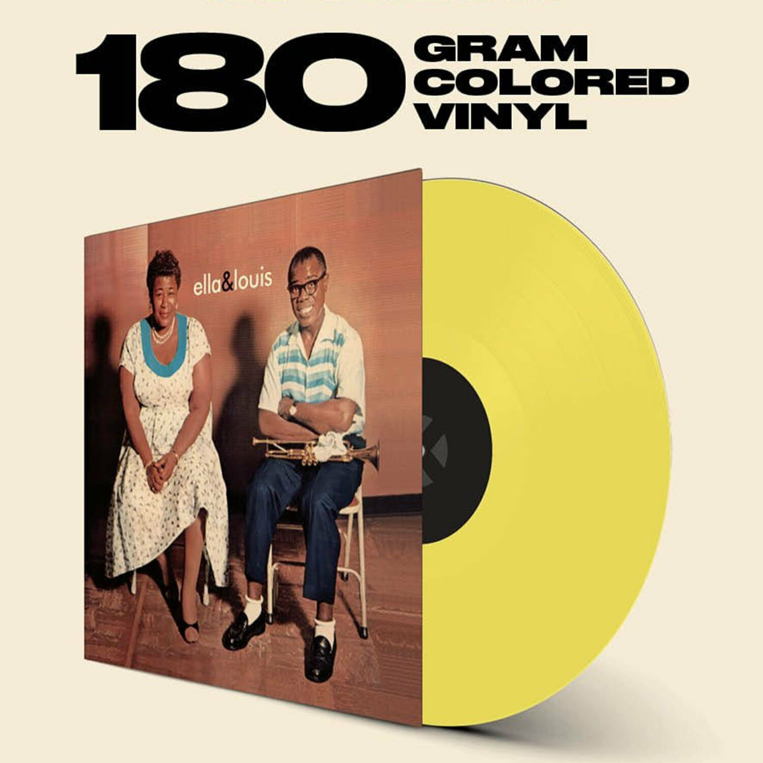 Виниловая Пластинка Ella Fitzgerald & Louis Armstrong - Ella & Louis /> Vinyl, LP, Album, Limited Edition, Reissue, Stereo, Yellow