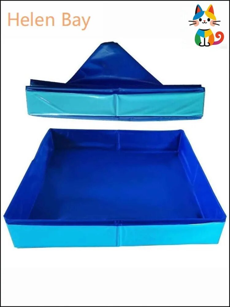 Эксклюзивная песочница для творчества синяя LIN 50x50x8 см