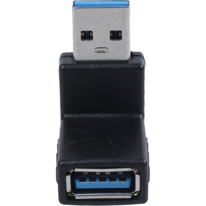 90 градусов USB 3.0 A штекер-гнездо M/F адаптер разъем черный