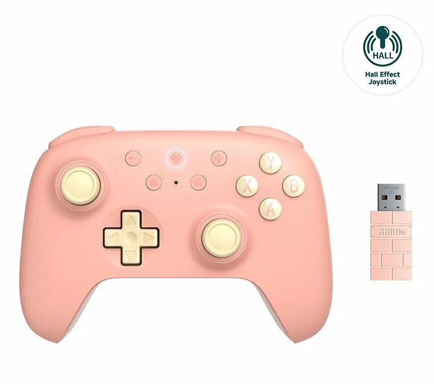 8BitDo Ultimate 2C Wireless 2.4G Игровой контроллер с эффектом Холла Джойстик для ПК Steam Deck Raspberry Pi Android