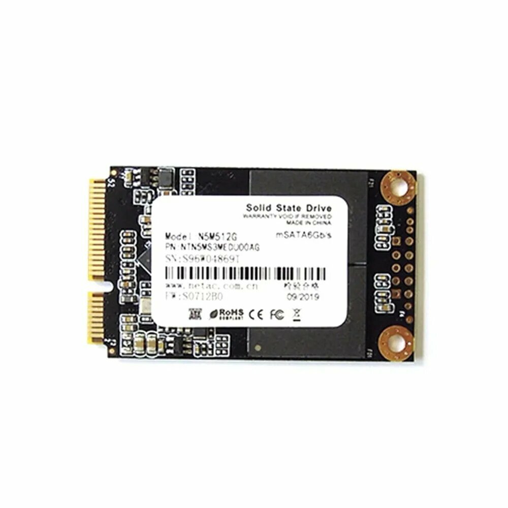 MSATA SSD Внутренний твердотельный жесткий диск Mini SATAIII 6 Гбит/с Диск для ноутбука настольного компьютера 512 Гб