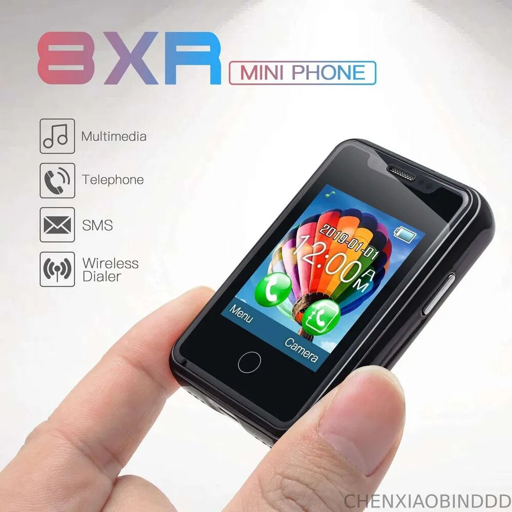 Мобильный телефон 8XR, черный, 1.77 дюймов, 128x160 разрешение, 2 SIM, Bluetooth, Wi-Fi