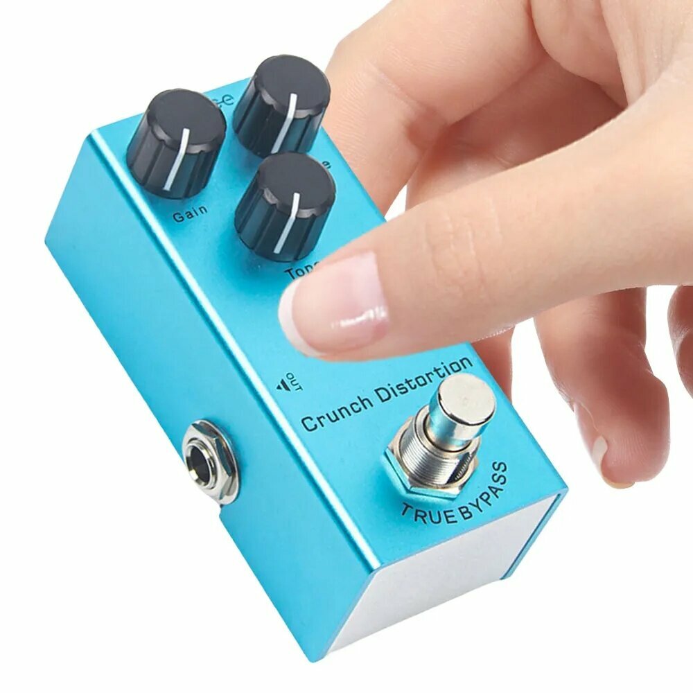 Эффект для электрогитары crunch distortion, компактный размер, легкий вес